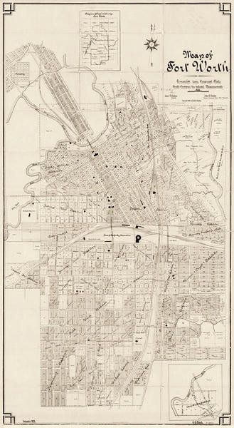 Map of Fort Worth, 1902