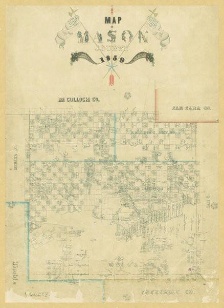 Map of Mason County, 1859