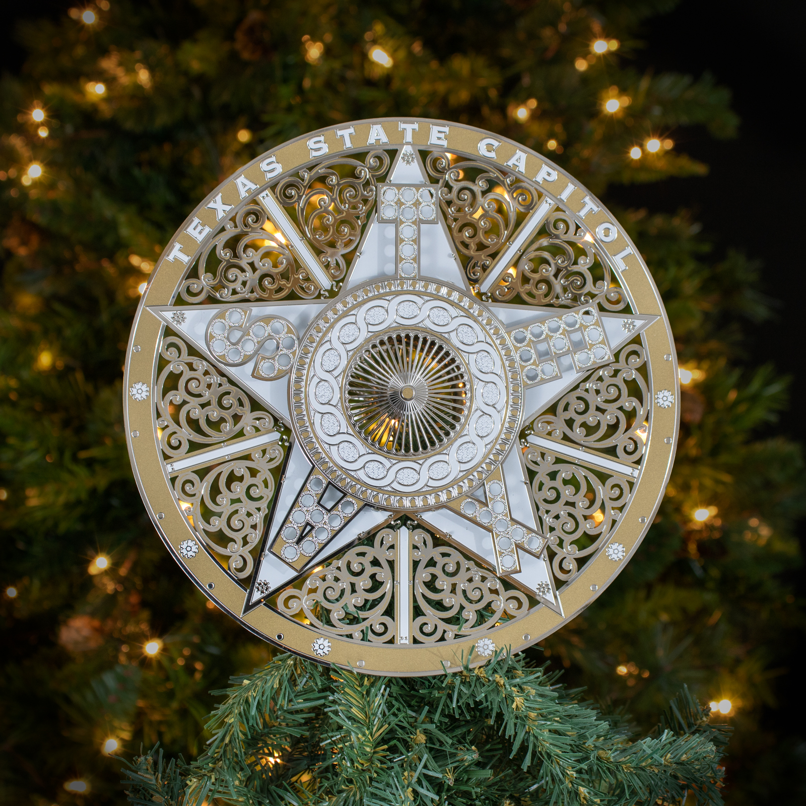 Texas State Capitol Chandelier Tree Topper