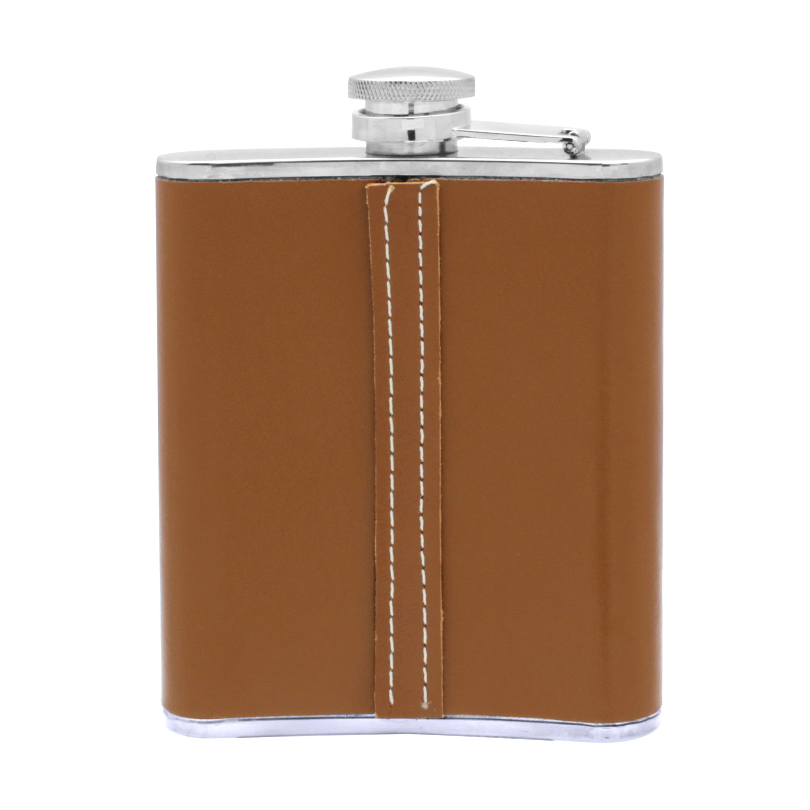 First Flag of Texas Leather Flask