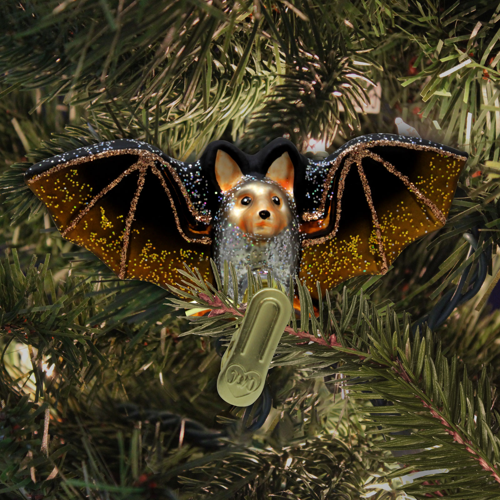 Austin Bat Glass Ornament