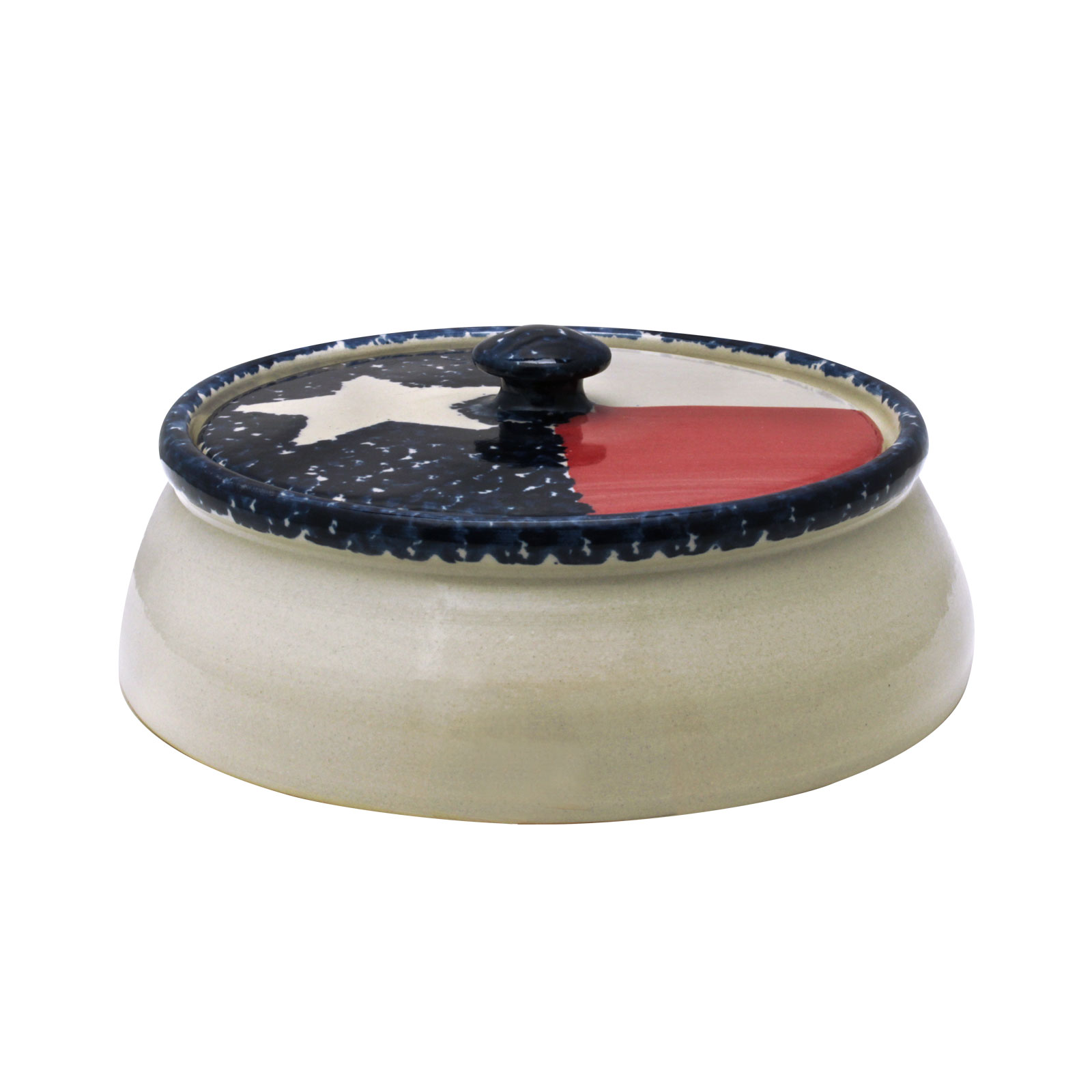 Texas State Flag Stoneware Tortilla Bowl