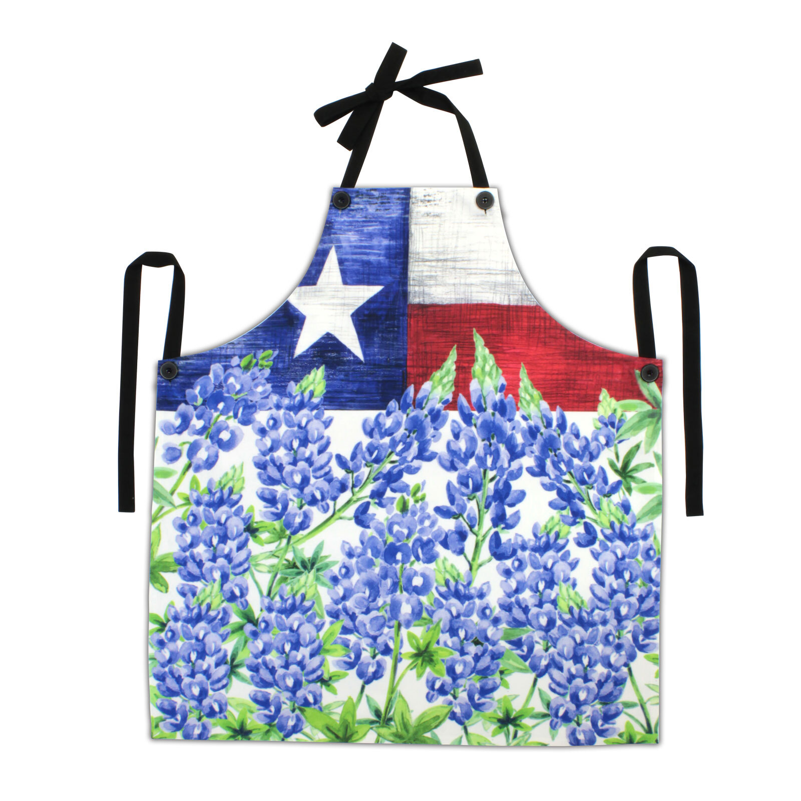Texas Flag Bluebonnet Apron