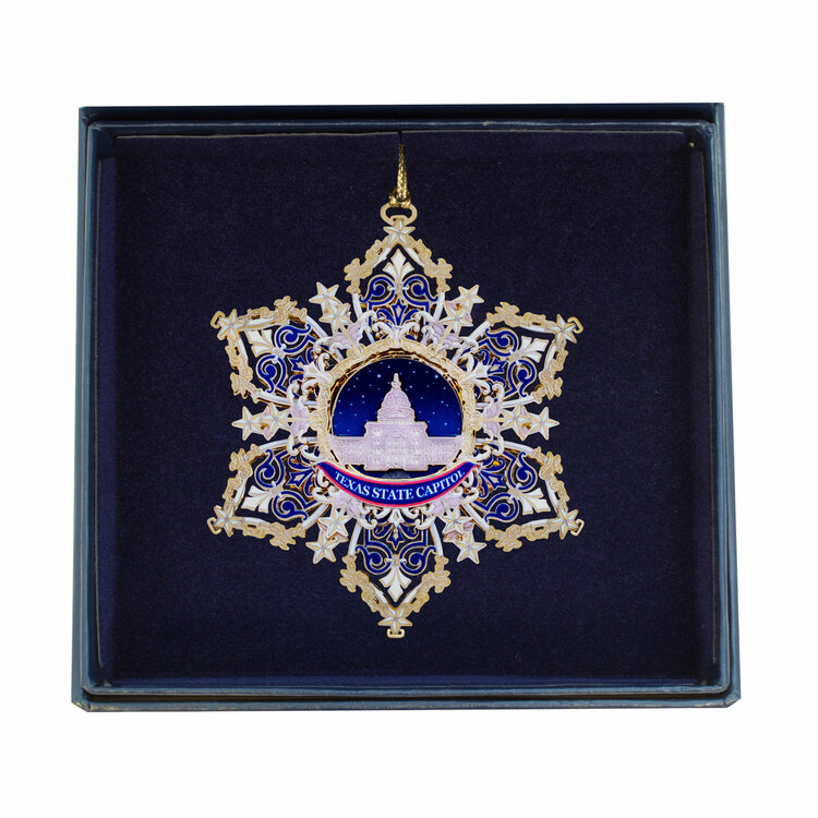 Texas Capitol Snowflake Ornament