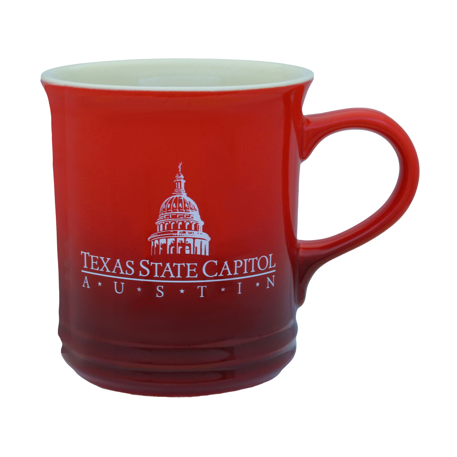 Texas Capitol Red Ombre Mug